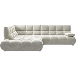 Home Affaire Ecksofa &raquo;Cozy Bubble, mit klappbarer Armlehne, Breite 289 cm&laquo; mit eleganter Steppung, Rundumbezug & weicher Polsterung beige 100% 