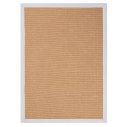 CarpetFine Sisalteppich &raquo;Sisal , auch als L&auml;ufer erh&auml;ltlich&laquo; rechteckig 5 mm H&ouml;he mit farbiger Bord&uuml;re, Anti Rutsch R&uuml;ckseite, viele Gr&ouml;&szlig;en, 