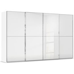 Rauch Schwebet&uuml;renschrank &raquo;Kleiderschrank Schrank Garderobe Schlafzimmerschrank SCALE-DUO&laquo; edle zweigeteilte T&uuml;ren Glas-Front mit 3 Zierleisten MADE 