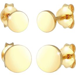 Elli Damen Ohrstecker-Set &raquo;Schmuck Geschenk Silber 925 Ohrringe&laquo; gold Silber 925 (Sterlingsilber)