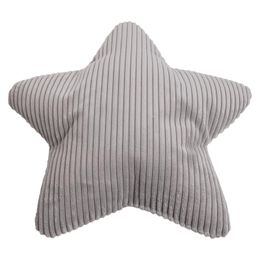 MAGMA Dekokissen &raquo;SHARA Sternkissen&laquo; Kuscheliges Sternkissen mit Cord-Charme Faserb&auml;llchen (Polyester), Polyester B/L: 55cm x 55cm, 1 Stk.