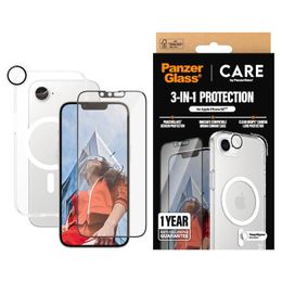 CARE by PanzerGlass Handyh&uuml;lle &raquo;Flagship 3-in-1 Set&laquo; Smartphones Backcover, Schutzh&uuml;lle, Handyschutzh&uuml;lle, Case, Schutzcase, sto&szlig;fest transparent 