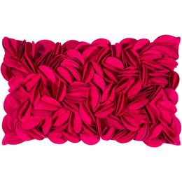 Pad Dekokissen &raquo;Dorothy&laquo; 3D pink Polyester, Wolle B/L: 30cm x 50cm, 1 Stk.