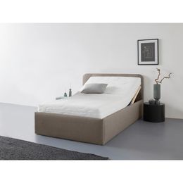 Westfalia Schlafkomfort Polsterbett &raquo;Rostock&laquo; auch mit Stauraum und Kopfteilverstellung erh&auml;ltlich beige Bezug 100% Polyurethan, Polsterung: Polsterwatte, Material Gestell: 
