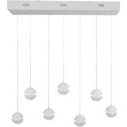 Sch&ouml;ner Wohnen Kollektion SCH&Ouml;NER WOHNEN-Kollektion LED Pendelleuchte &raquo;LINI&laquo; LED-Board 1 Stk. Warmwei&szlig; SCH&Ouml;NER WOHNEN Kollektion, 3-Stufen Dimmer, Comfort-Lift wei&szlig; 7, H: 22cm,
