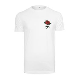 MisterTee Herren T-Shirt "MisterTee Herren Rose Tee", wei&szlig;, Gr. XXL, unifarben, 100% Baumwolle, Shirts