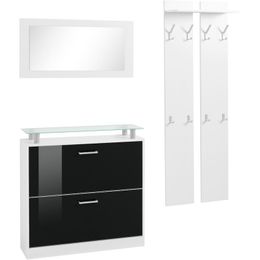 borchardt M&ouml;bel borchardt M&ouml;bel Garderoben-Set &raquo;Finn&laquo; Set, 3 Stk. tlg. schwarz Einheitsgr&ouml;&szlig;e