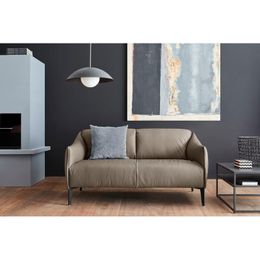 W.Schillig 2-Sitzer &raquo;sally Designsofa, Loungesofa, bequem, schmale Armlehnen, Breite 154cm&laquo; mit Metall-Winkelf&uuml;&szlig;en in Schwarz pulverbeschichtet, 