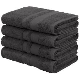 OTTO home Duscht&uuml;cher &raquo;Vanessa, 4 Duscht&uuml;cher, 70x140cm, in Standard- und Premium-Qualit&auml;t&laquo; Handt&uuml;cher mit Bord&uuml;re, 100% Baumwolle, einfarbig, weich 