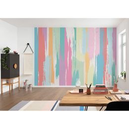 Komar Fototapete &raquo; Vlies Fototapete - Color Rain - Gr&ouml;&szlig;e 350 x 250 cm&laquo; bedruckt glatt lila Vlies B/L: x 2,5m, Rollen: 7