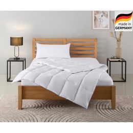 OTTO home Daunenbettdecke + Kopfkissen &raquo;TAMINS, Bettdecke 135x200 cm und 155x220 cm, 2-tlg.&laquo; Set mit Kissen 40x80 cm, 80x80 cm, Sommer, Winter, Made 