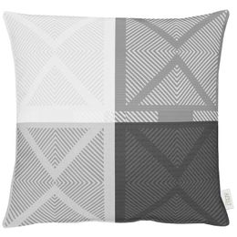 Apelt Dekokissen &raquo;VERONA2&laquo; Kissenh&uuml;lle ohne F&uuml;llung, 1 St&uuml;ck schwarz-wei&szlig; Polyester B/L: 49cm x 49cm, 1 Stk.