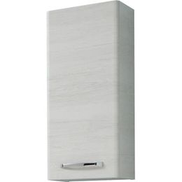 H&auml;ngeschrank &raquo;Quickset Wand-Badschrank 30 cm breit mit 1 T&uuml;r und 2 Glas-Einlegeb&ouml;den&laquo; Badezimmer-H&auml;ngeschrank inkl. T&uuml;rd&auml;mpfer, Griffe in Chrom Glanz 