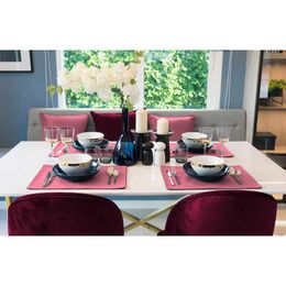 Adam Platzset &raquo;Uni Collection&laquo; GOTS zertifiziert, Made in Germany pink Obermaterial: 100% Baumwolle B/L: 40cm x 40cm, 2 Stk., Bio-Baumwolle, quadratisch