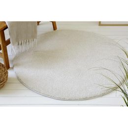 OTTO home Hochflor-Teppich &raquo;Yvaine, auch als L&auml;ufer erh&auml;ltlich&laquo; rund 25 mm H&ouml;he Langflor, Shaggy, dichter weicher Hochflor, meliert, Wohnzimmer beige 