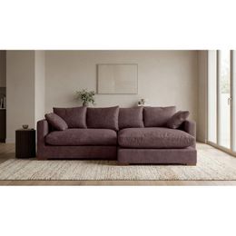OTTO home Ecksofa &raquo;Coray&laquo; Breite 266 cm, extra weich und kuschelig, mit Federn und Daunen braun 100% Polyester B/H/T: 266cm x 80cm x 153cm, Luxus-