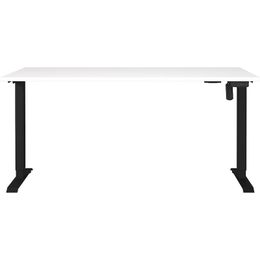 Germania Schreibtisch &raquo;Boras&laquo; Breite 120/140/160/180 cm, Metallgestell, elektrisch h&ouml;henverstellbar B/H/T: 180cm x 120cm x 80cm, Gestellfarbe schwarz