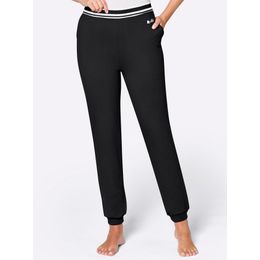 feel good Damen Wellnesshose, Gr. 36schwarz, wei&szlig;, 50% Baumwolle, 50% Polyester, unifarben, Hosen