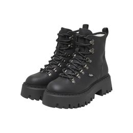Buffalo Damen Stiefel "Buffalo ASPEN HIKE - VEGAN NUBUCK", Gr. 39, schwarz, Polyurethan, unifarben, Schuhe