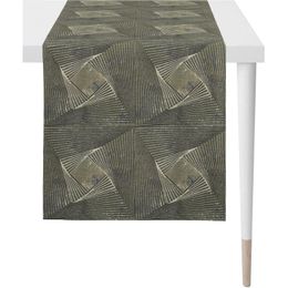Apelt Tischl&auml;ufer &raquo;1307 Loft Style, Jacquard&laquo; Fleckschutz grau Polyester, Viskose B/L: 43cm x 135cm, 1 Stk., rechteckig