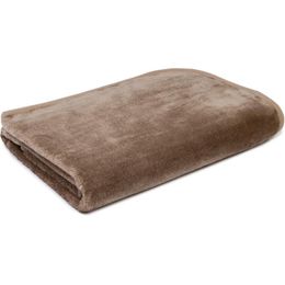 G&ouml;zze Plaid &raquo;Haustierdecke Cashmerefeeling&laquo; strapazier- und widerstandsf&auml;hig grau Polyester B/L: 75cm x 100cm
