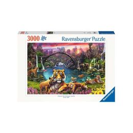 Ravensburger Puzzle 3.000 Teile Tiger in paradiesischer Lagune in bunt | Gr.: onesize