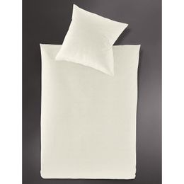 Irisette Bettw&auml;sche &raquo;Lumen 8129&laquo; 2 Stk. hochwertig und traumhaft weich beige Interlock-Jersey, Obermaterial: 100% Baumwolle B/L: 155cm x 220cm, 1 Stk., 1 Stk.,