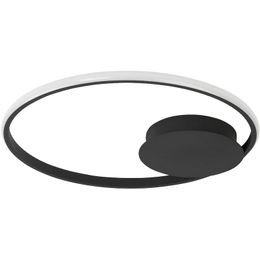 NOVA LUCE LED Deckenleuchte &raquo;FULINE&laquo; LED-Modul 1 Stk. Warmwei&szlig; schwarz 1, &Oslash; 50cm H: 5cm, 1 Stk.