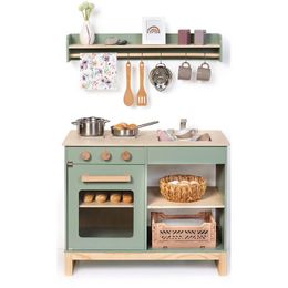 Musterkind Spielk&uuml;che &raquo;Magnolia, salbei/natur&laquo; gr&uuml;n Einheitsgr&ouml;&szlig;e
