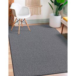 MERINOS Teppich &raquo;Mix Art 180&laquo; rechteckig 4 mm H&ouml;he robuster Kurzflorteppich mit Flitzr&uuml;cken, alle R&auml;ume grau Polyester B : 80cm 1 Stk., 4mm, L: 150cm