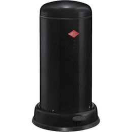 Wesco M&uuml;lleimer &raquo;Baseboy&laquo; 1 Beh&auml;lter Abfallsammler mit D&auml;mpfer + D&auml;mpferhalterung 20 Liter schwarz Stahlblech B/H/T: 36,2cm x 63,5cm x 36,2cm, 20 l