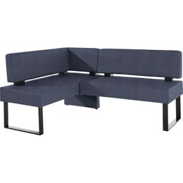 OTTO home Eckbank &raquo;Oliver mit Metallgestell, K&uuml;chenbank&laquo; verschiedene Bez&uuml;ge Cord Esszimmerbank OTTOs Choice blau Holzwerkstoff, Massivholz, Polyester