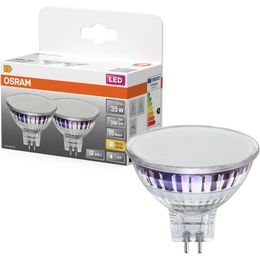 Osram LED-Leuchtmittel &raquo;LED STAR MR16 12 V in Reflektorform&laquo; MR16 2 Stk. Warmwei&szlig; Einheitsgr&ouml;&szlig;e
