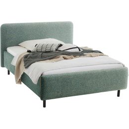 Meise M&ouml;bel meise.m&ouml;bel Polsterbett &raquo;Primo wahlweise mit Bettkasten&laquo; erh&auml;ltlich in verschiedenen Breiten gr&uuml;n Liegefl&auml;che L&auml;nge B: 200cm x 140cm, Stoffbezug mit 