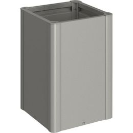 BioHort Hochbeet &raquo;BELVEDERE maxi 0,5x0,5, verschiedene Farben&laquo; 53x53x77 cm, extrem langlebig, aus Metall grau Stahl B/H/T: 54,7cm x 77cm x 54,7cm
