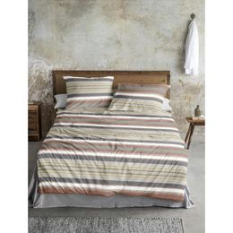 Irisette Bettw&auml;sche &raquo;Tokio 8562&laquo; 2 Stk. seidiger Glanz grau Mako-Satin, Obermaterial: 100% Baumwolle B/L: 155cm x 220cm, 1 Stk., 1 Stk., Mako-Satin, B/L: 80cm 