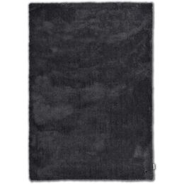 Tom Tailor HOME Hochflor-Teppich &raquo;Shaggy Teppich Cozy&laquo; rechteckig 25 mm H&ouml;he Uni Farben, auch in Pastell Farben, weich & kuschelig grau Polyester B : 