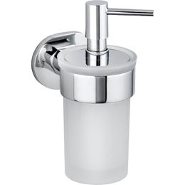 Wenko Seifenspender &raquo;Maribor&laquo; 150 ml silber Glas, Zinkdruckguss Einheitsgr&ouml;&szlig;e