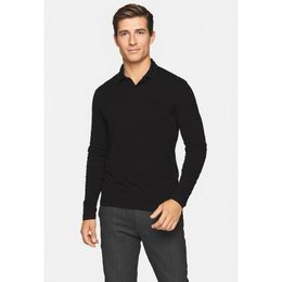 BOSS Green Herren BOSS Green Langarm-Poloshirt &raquo;Pirol&laquo; Langarm, regular fit, Logo-Stickerei schwarz 4XL