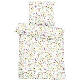 Apelt Bettw&auml;sche &raquo;Carlotta&laquo; 2 Stk. Bio-Baumwolle, Pflegeleicht wei&szlig; Mako-Satin, Obermaterial: 100% Baumwolle B/L: 135cm x 200cm, 1 Stk., 1 Stk., Mako-