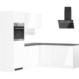 KOCHSTATION Winkelk&uuml;che &raquo;KS-Virginia,neu in verbesserter Ausf&uuml;hrung&laquo; Arbeitsplatte 38 mm stark, Stauraum, Softclose, Stellbreite 230/190 cm, Soft-