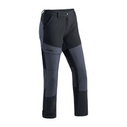 Maier Sports Damen Outdoorhose "Fleeceflex W", schwarz-wei&szlig;, Gr. 38, 92% Polyester, 8% Elasthan, Hosen, robuste Damen Winter-Trekkinghose