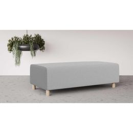 OTTO home Polsterhocker &raquo;Suyala&laquo; grau 100% Polyester B/H/T: 153cm x 46cm x 66cm, Struktur