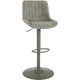 Duo Collection Barhocker &raquo;Kelly&laquo; 1 Stk. tlg. inkl. R&uuml;ckenlehne und Fu&szlig;st&uuml;tze, h&ouml;henverstellbar, 360&deg; drehbar gr&uuml;n Polyester 96%, Nylon 4% B/H/T: 46cm x 112cm x 51cm,