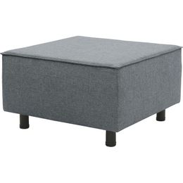 DOMO collection Polsterhocker &raquo;Sonna, individuell erweiterbar&laquo; Polsterhocker f&uuml;r Terrasse, Garten und Balkon, speziell f&uuml;r Outdoor grau 100% Olefin B/