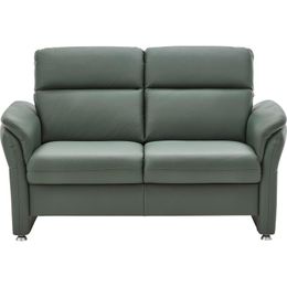 Die PlanBar 2-Sitzer &raquo;PN-EM16031, Breite 158 cm&laquo; Echtleder mit Federkernpolsterung, wahlweise mit Armteilverstellung gr&uuml;n B/H/T: 158cm x 96cm x 92cm, 