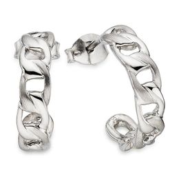 Bruno Banani Damen Paar Creolen &raquo;Schmuck Geschenk Silbersteckcreolen&laquo; 15,5mm, Silber 925 (Sterlingsilber)