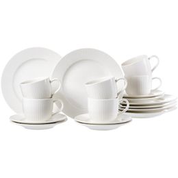 Ritzenhoff & Breker Kaffeeservice &raquo;Saphir&laquo; aus Porzellan f&uuml;r 6 Personen wei&szlig; Porzellan 18 Stk.