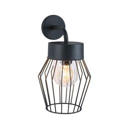 Paulmann Au&szlig;en-Wandleuchte &raquo;Lanka IP44 205x237mm max. 40W 230V Anthrazit Aluminium&laquo; E27 1 Stk. seewasserresistent grau 1, H: 36cm, 1 Stk.