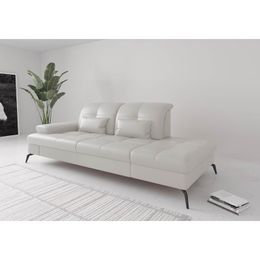 Sit & More sit&more Recamiere &raquo;Amica, inkl. Sitztiefenverstellung und Armteilverstellung&laquo; wahlweise mit Kopfteilverstellung und Stauraum wei&szlig; B/H/T: 231cm x 90cm